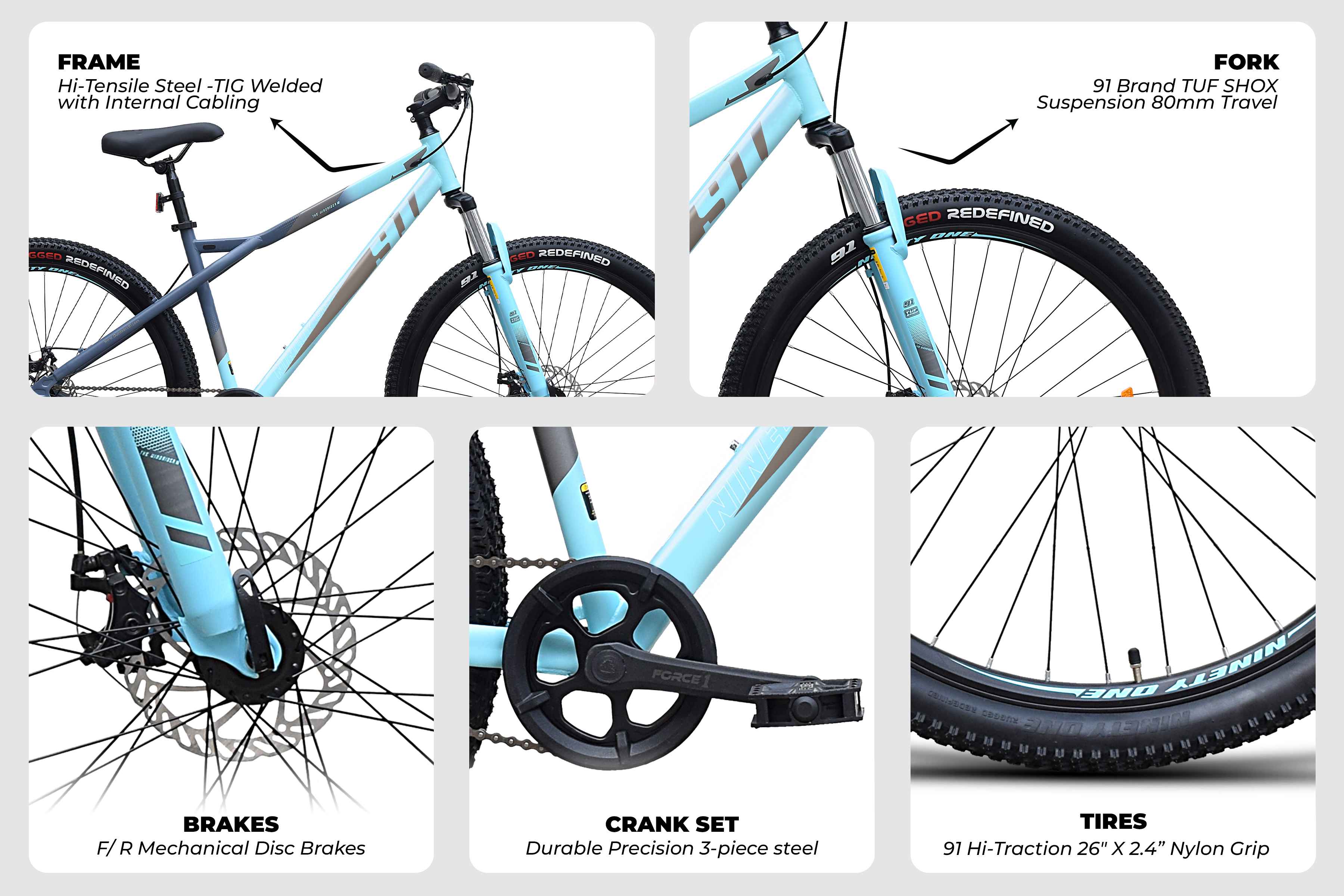 Buy Windrider 26T Cycle by 91 Online | Ninety One Bicycles